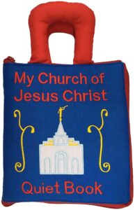 interactive lds quiet book - my church of jesus christ quiet book by my growing season | religious and educational soft busy sacrament book for kids | engaging learning tool for young children