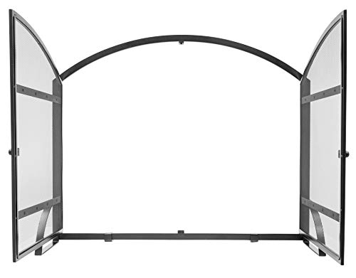 Pleasant Hearth Harper Arched Fireplace Screen with Doors