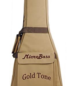 Gold Tone M-BassFL 23-Inch Scale Fretless Acoustic-Electric MicroBass with Gig Bag