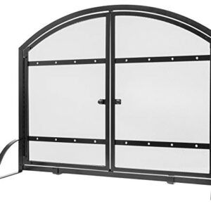 Pleasant Hearth Harper Arched Fireplace Screen with Doors