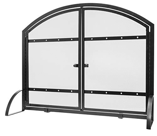 Pleasant Hearth Harper Arched Fireplace Screen with Doors