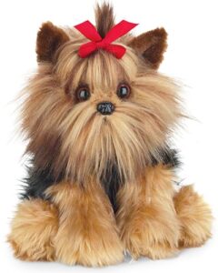 bearington collection chewie the yorkie stuffed dog, 13 inch realistic stuffed animal