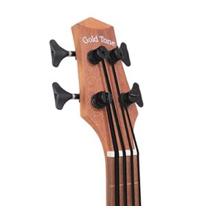 Gold Tone M-BassFL 23-Inch Scale Fretless Acoustic-Electric MicroBass with Gig Bag