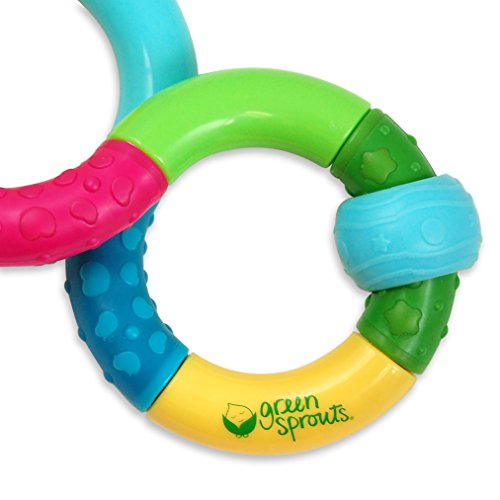 green sprouts Infinity Rattle | Encourages whole learning | Durable material made from safer plastic, Easy to hold & shake, Playful rattle sound