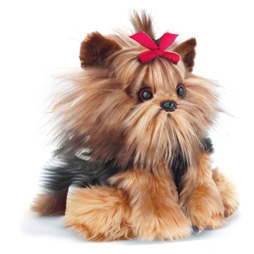 Bearington Collection Chewie The Yorkie Stuffed Dog, 13 Inch Realistic Stuffed Animal