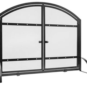 Pleasant Hearth Harper Arched Fireplace Screen with Doors