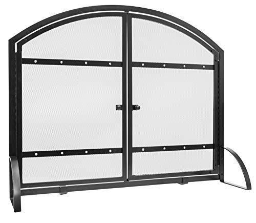 Pleasant Hearth Harper Arched Fireplace Screen with Doors