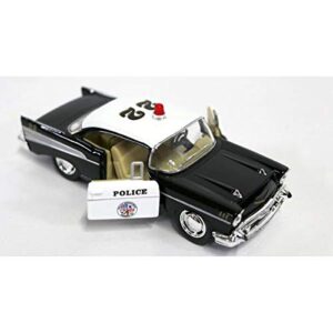 KiNSMART 1957 Bel Air Classic Police Car 5 Inch 1:40 Scale Die Cast Metal Toy Cars