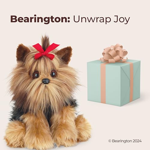 Bearington Collection Chewie The Yorkie Stuffed Dog, 13 Inch Realistic Stuffed Animal