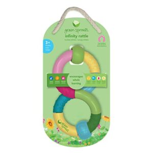 green sprouts Infinity Rattle | Encourages whole learning | Durable material made from safer plastic, Easy to hold & shake, Playful rattle sound