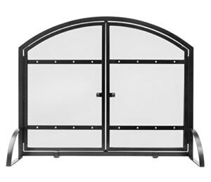 pleasant hearth harper arched fireplace screen with doors