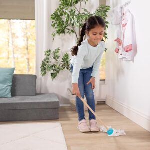 Melissa & Doug Dust! Sweep! Mop! 6-Piece Pretend Play Cleaning Set - Broom, Duster, Kid-Sized Cleaning Toys For Boys and For Girls