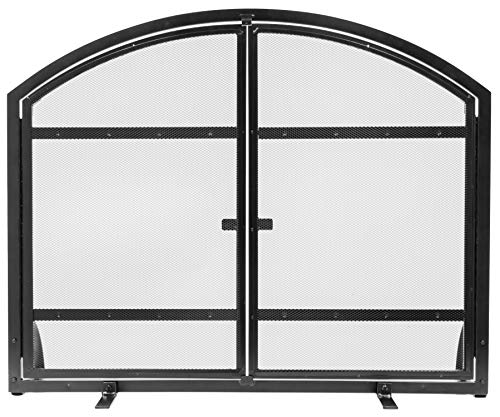 Pleasant Hearth Harper Arched Fireplace Screen with Doors