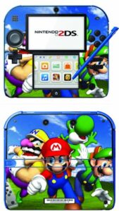 mario 3d world game skin for nintendo 2ds console