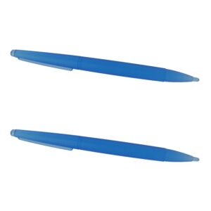 assecure large semi transparent stylus pens for nintendo ds family - 2 pack blue | zedlabz