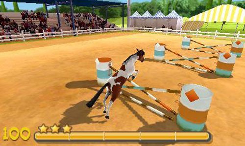 2 in 1: Mein Fohlen 2D with my Rider Yard 3D Rivalen on the Saddle [3DS]