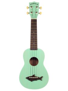 makala surf green shark soprano ukulele by kala (mk-ss/grn)