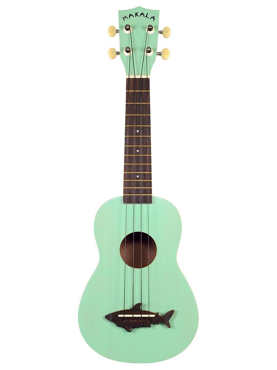 Makala Surf Green Shark Soprano Ukulele by Kala (MK-SS/GRN)