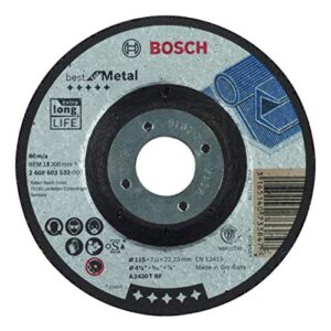 Bosch 2608603532 Grinding Disc For Metal Cranked 4.53inx7mm