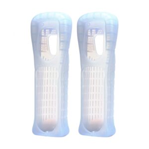 areme 2x silicone skin case cover for wii remote controller