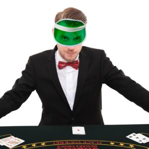 Brybelly Official Green Casino Style Dealer Visor