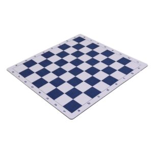 wholesale chess 20" tournament mousepad style roll-up chess board - navy blue