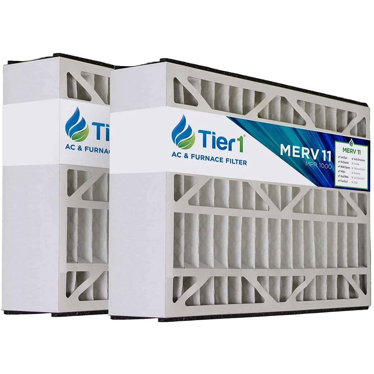 Tier1 16x25x5 Merv 11 Replacement for GeneralAire 14161 & 4511 Air Filter 2 Pack