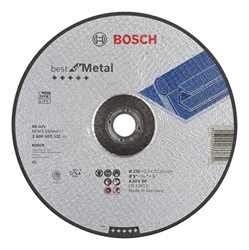 Bosch 2 608 603 531 - Best for Metal Double Layer Cutting Disc - A 30 V BF, 230 mm, 2.5 mm (pack of 1)