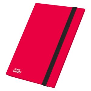 ultimate guard flexxfolio | trading card binder with 9 side-loading pockets per page | up to 360 cards | red, sturdy card collection album designed for double-sleeved tcg cards