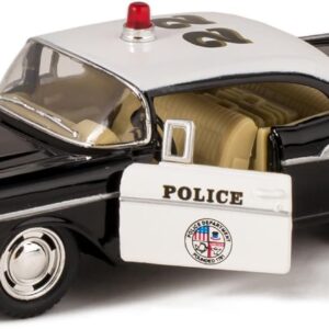 KiNSMART 1957 Bel Air Classic Police Car 5 Inch 1:40 Scale Die Cast Metal Toy Cars