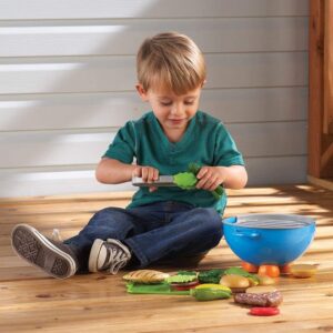 Learning Resources New Sprouts Grill It! Barbecue Set - 22 Piece Set, Ages 18+ Months Toddler Learning Toys, Preschool Toys, Pretend Play Food, Outdoor Play Food Toys