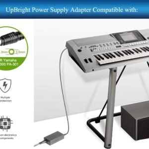 UpBright 16V AC/DC Adapter Compatible with Yamaha P-120 Pro P-120S P120 S P120S PA-300C PA300C PA-300 C PA300 Keyboard Piano Tone Generator Motif XS Rack Synthesizer Sound Module 2.4A Power Supply PSU