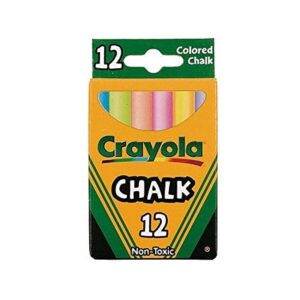 crayola colored chalk sticks 12 count - 2 packs