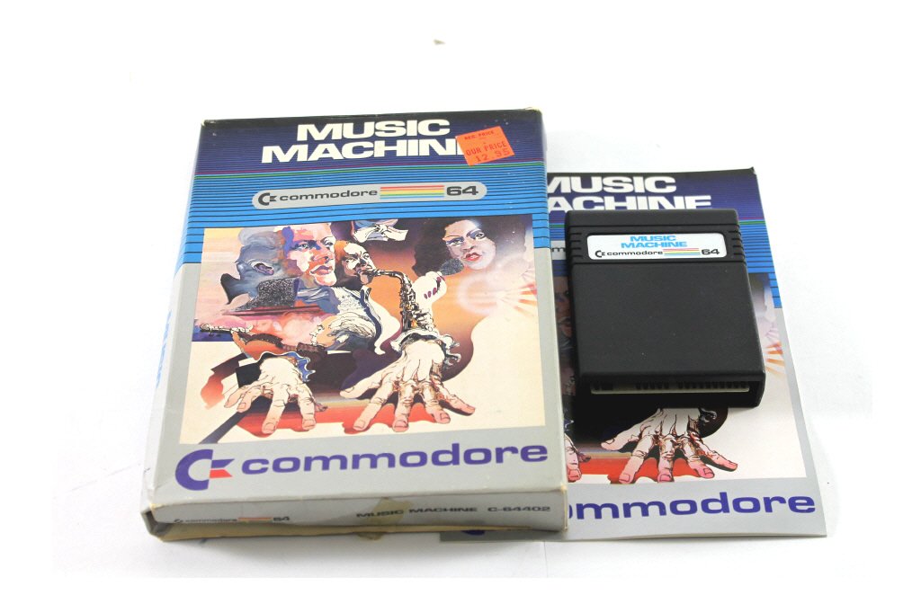 Music Machine Game Cartridge For Commodore 64 C64 With Box & Manual