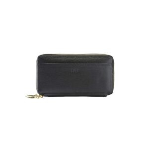 madison double zip wallet