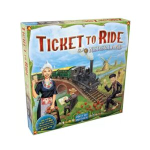 ticket to ride nederland board game expansion - train route-building strategy game, fun family game for kids & adults, ages 8+, 2-5 players, 30-60 minute playtime, made by days of wonder