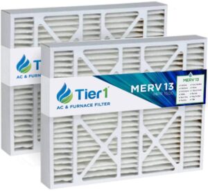 tier1 19x20x4-1/4 merv 13 replacement for payne air filter 2 pack