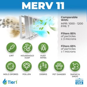 Tier1 20x20x1 Merv 11 Pleated Air/Furnace Filter - 6 Pack