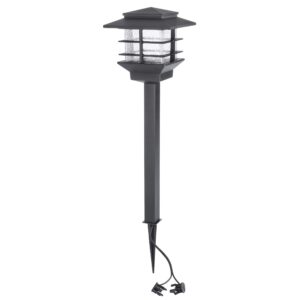 sterno home paradise gl33870bk low voltage cast aluminum 3-watt led path, outdoor garden lights, black