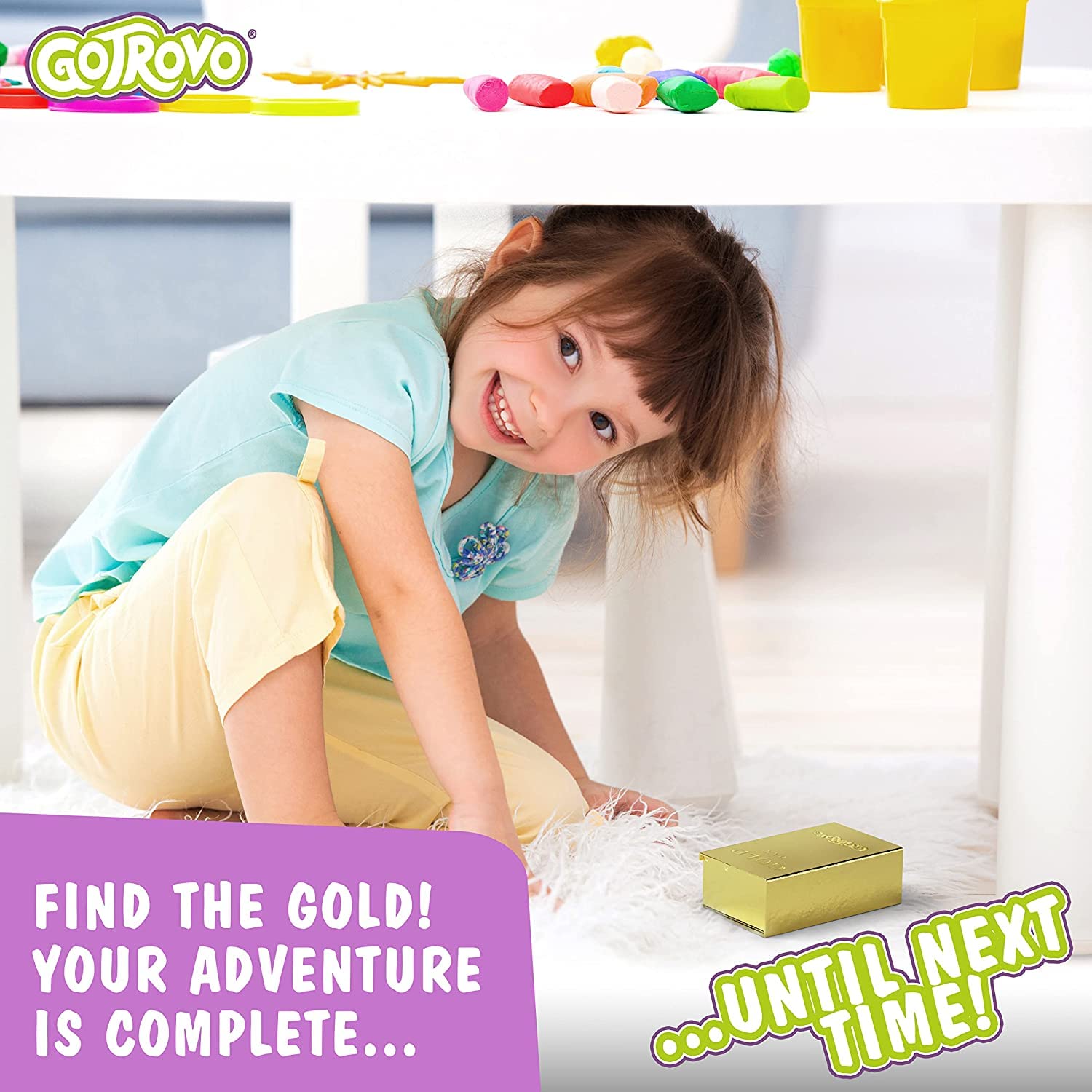 GOTROVO The Family Treasure Hunt Game! Active Search and Find Treasure Hunt Game for Kids | Best Cooperative Board Games for Kids Ages 4-8