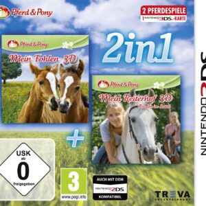 2 in 1: Mein Fohlen 2D with my Rider Yard 3D Rivalen on the Saddle [3DS]