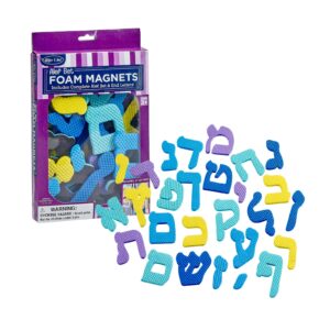 rite lite alef bet magnets full hebrew alphabet toys for kids - jewish holiday party favors gifts, judaica goodie bag rewards arts & crafts fun & educational