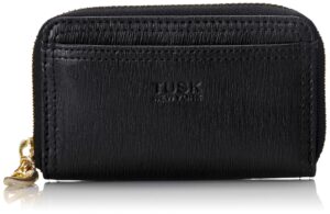 tusk women's madison coin/card case black