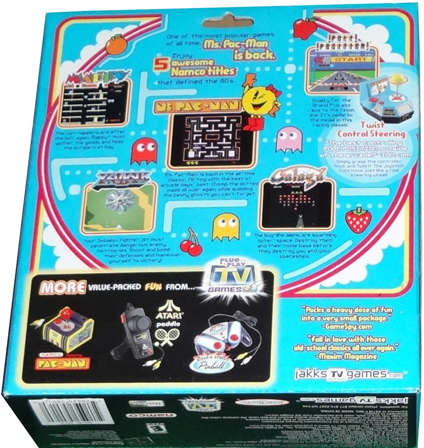 Pac-Man Ms Plug-and-Play with 5 Classic Arcade Games