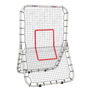 franklin sports mlb pro baseball rebounder net - baseball + softball pitchback net + fielding trainer - bounce back net for fielding + throwing practice