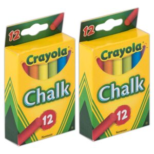 Crayola Colored Chalk Sticks 12 Count - 2 Packs