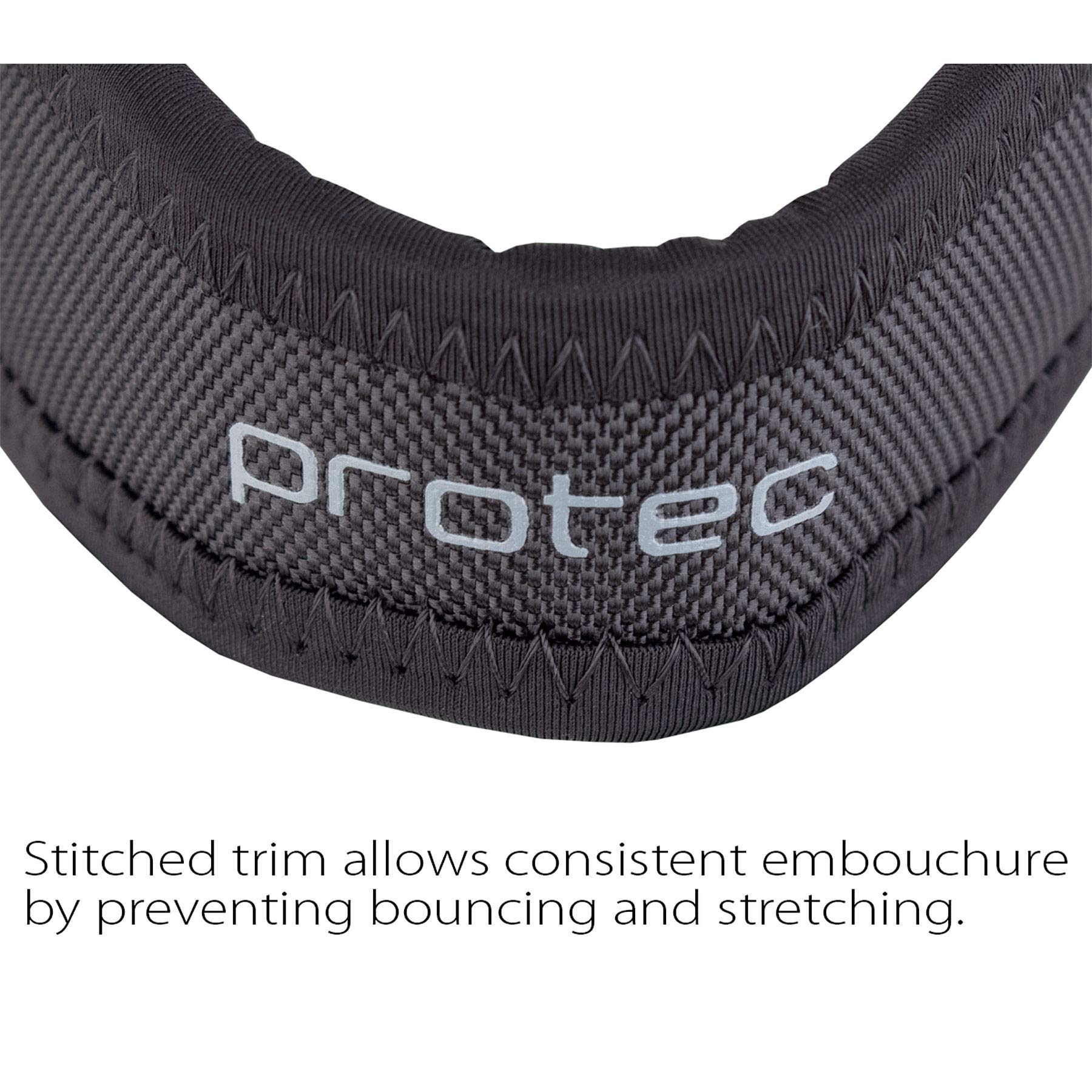 Pro Tec Protec NLS310M 22-Inch Ballistic Neoprene Less-Stress Saxophone Neck Strap with Coated Metal Hook Abdominal Support,Black