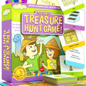 GOTROVO The Family Treasure Hunt Game! Active Search and Find Treasure Hunt Game for Kids | Best Cooperative Board Games for Kids Ages 4-8