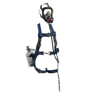 survivair 2x/3x 10-minute hip-pac pressure demand sar w/escape cylinder/class 3 miller harness