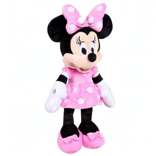 Disney Junior Mickey Mouse Large Plush Minnie Mouse, Officially Licensed Kids Toys for Ages 2 Up by Just Play